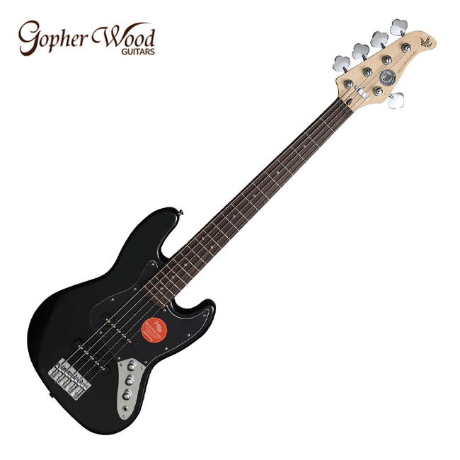 프리버드 | Gopher Wood 고퍼우드 베이스기타 J-classic IV 5st BLACK4005B