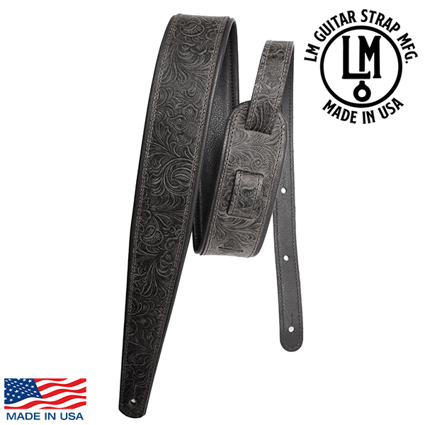 프리버드 | LM Products 스트랩 Premier Leather - Western Tooled / Black (PM-13 BK)