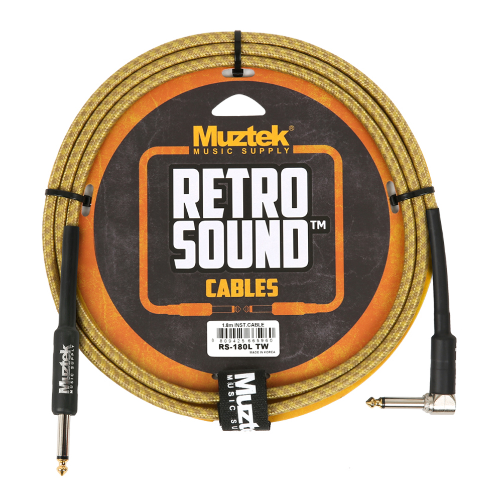 프리버드 | Muztek 레트로사운드 악기케이블 1.8m [RS-180L TW]