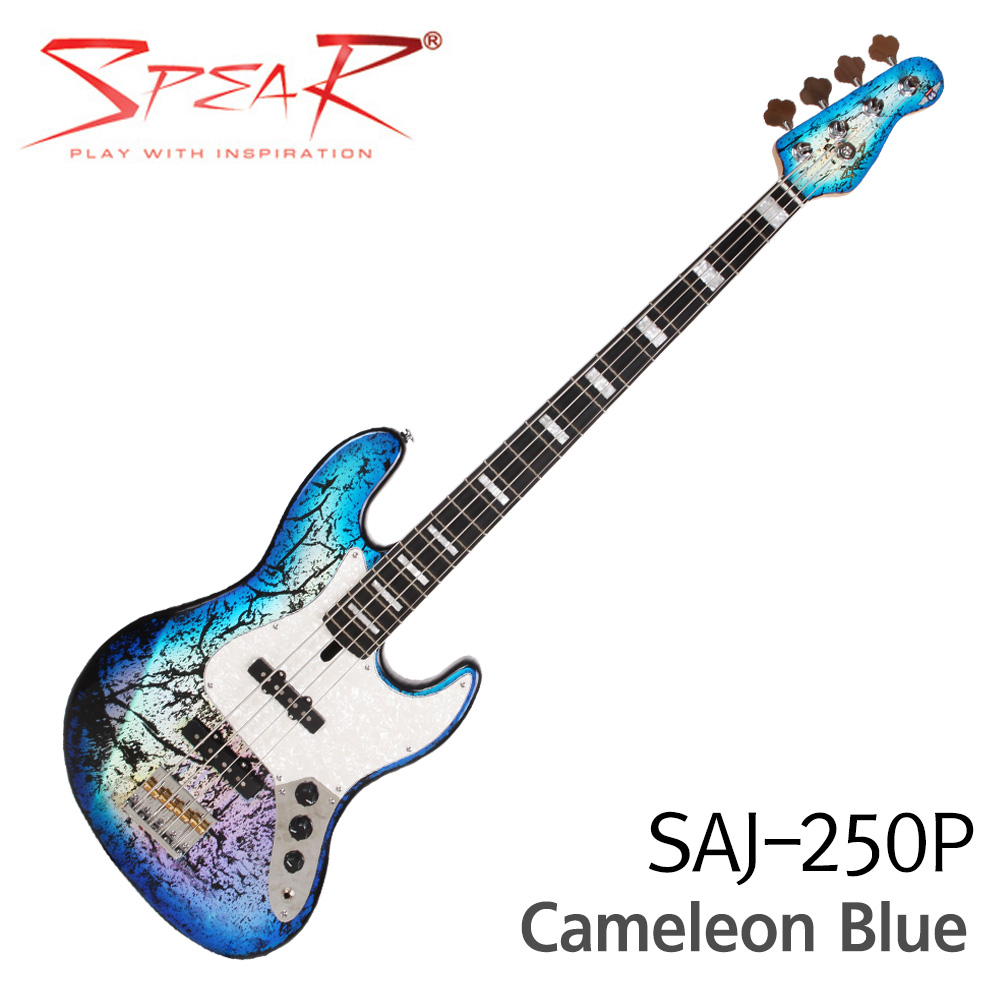 프리버드 | 2025 NEW SPEAR!! Spear 일렉베이스 SAJ-250P Chameleon Blue