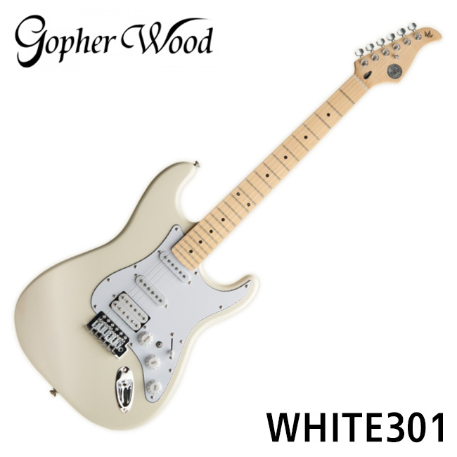 프리버드 | 기타 사면 앰프가 백원!! Gopher Wood 고퍼우드 일렉기타 S-classic III WHITE301