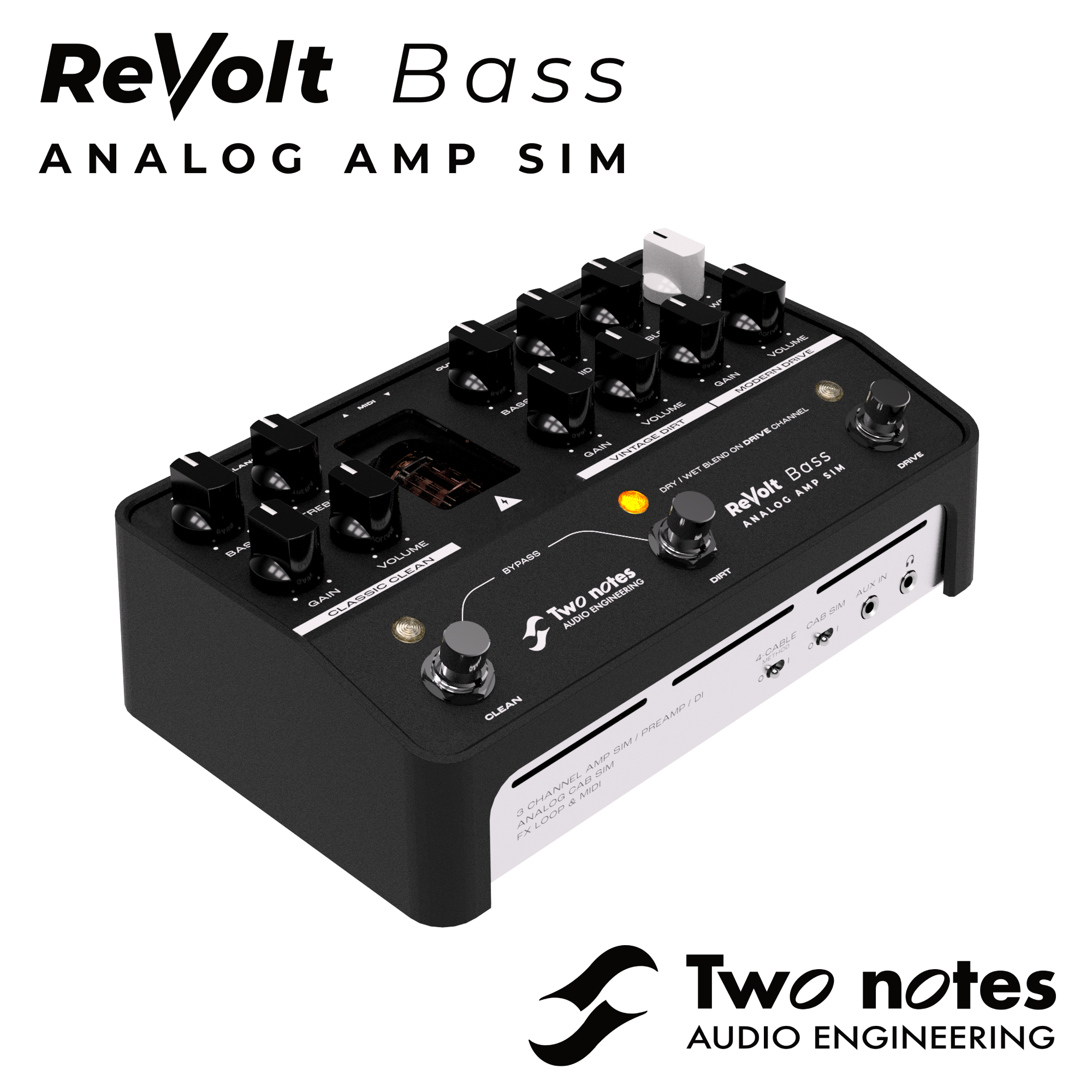 프리버드 | Two Notes Revolt Bass Analog Amp Sim / 리볼트 베이스 아날로그 앰프 시뮬레이션