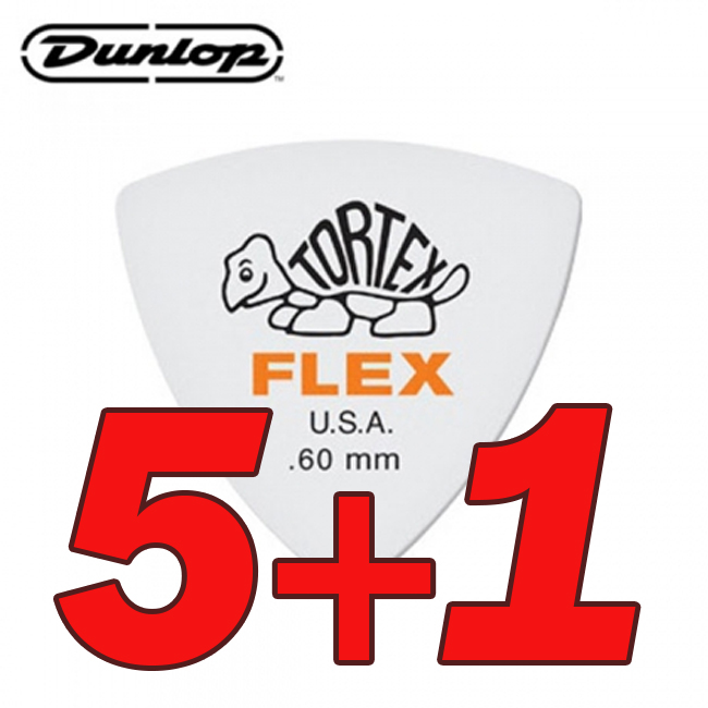 프리버드 | 다섯개 사면 하나 더!Dunlop 피크 Tortex Flex Triangle 0.60mm [456R.60]