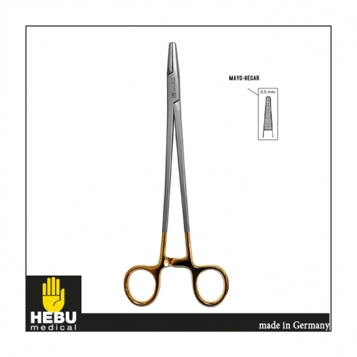 (독일 HEBU) 메이요 니들홀더(지침기) 골드 23cm (TC) HB-2204