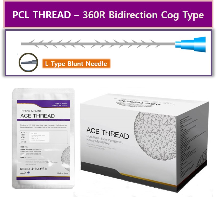 ACE PCL Thread - 360R Bidirection Cog / L-Type Blunt (8pcs)