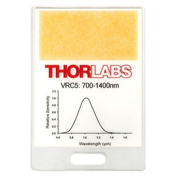 VRC5 - IR Detector Card, 700 - 1400 nm | Laser & Optics Components - 라이트솔루션